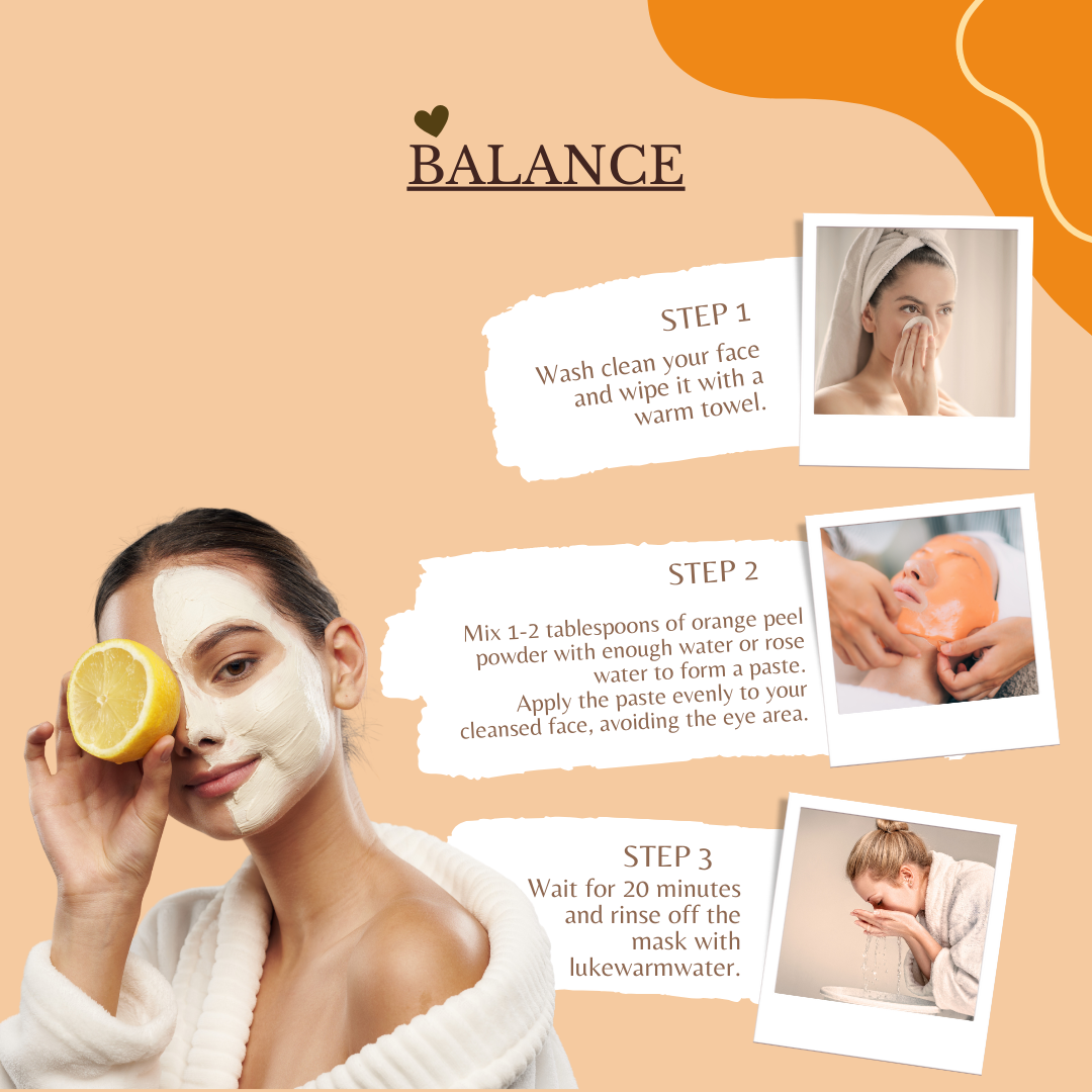 Orange Peel Powder face pack – TEA AND INDIA